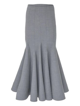 Carolina Herrera jupe mi-longue à godets - Gris