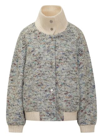 Iro veste en maille mouchetée Simone à col montant - Tons neutres