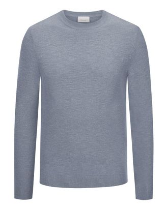Profuomo Feinstrick-Pullover mit Reiskorn-Struktur in