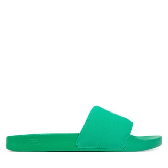 Tommy Hilfiger Pantoletten Tommy Hilfiger Th Script Pool Slide FW0FW09286 Gr&uuml;n
