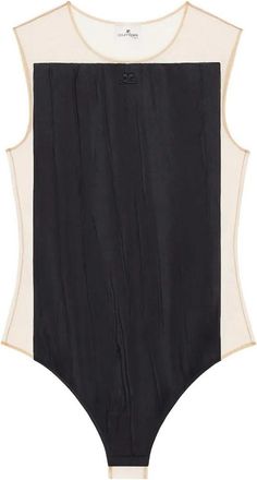 Courr&egrave;ges Top - Schwarz