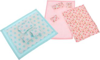 Cabilock 2satz Puppenhaus-bettwäsche Kissen Und Decke Miniatur-schlafzimmerzubehör Für Puppenhaus Realistische Bettwäsche Für Puppenbett