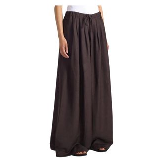 Liviana Conti Femme, Pantalons, Brun, Taille: 34 FR Wide Pantalons