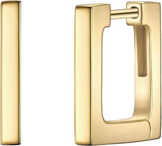 Glanzst&uuml;cke M&uuml;nchen Ohrringe - Sterling Silber Creolen - Gr. unisize - in Gold - f&uuml;r Damen