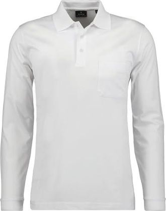 Ragman Ragman Polo à manches longues pour hommes - Blanc - 4XL