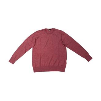 Fay Langarm Rundhals Top - - Knitwear - Damen - Rosa - L