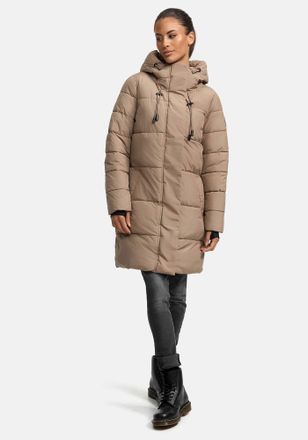 Marikoo Winterjacke MARIKOO Kaituu XVI, Damen, Gr. 6XL, grau (taupe grau), Obermaterial: 100% Polyester. Innenseite: 100% Polyester. Futter: 100% Polyester. W