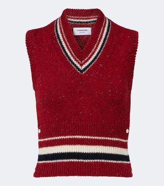Thom Browne Gilet Hector en laine et mohair