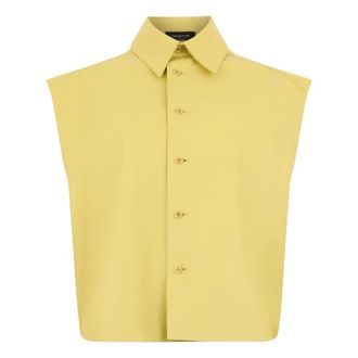 Fabiana Filippi Femme, Vestes, Jaune, Taille: 36 FR Chemise L&eacute;g&egrave;re Sans Manches