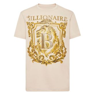 Billionaire Boys Club Homme, Tops, Beige, Taille: 2XL T-Shirt Col Rond Lion