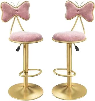 Generic Samt-Barhocker, Thekenh&ouml;he, 360&deg; drehbare Barhocker mit R&uuml;cken- und Fu&szlig;st&uuml;tze, K&uuml;chen-, Pub-, Caf&eacute;-, ESS- und K&uuml;cheninsel-Barhocker, 136 kg