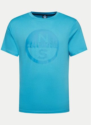 North Sails T-Shirt Basic 692972 Blau Regular Fit