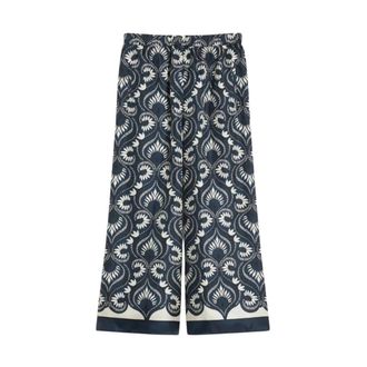 Max Mara Wide Hosen - - Trousers - Damen - Blau - L