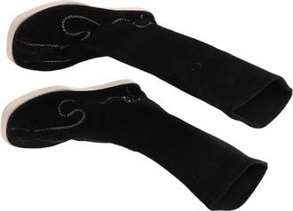 IFUNDOM Chinoises Traditionnelles Homme PU Noir Chaussures de Kung Fu Durables et &Eacute;l&eacute;gantes Soutien Cheville et Mollet Style Hanfu Ancien pour Festivals et Us