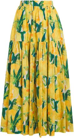 La DoubleJ La Doublej Floral Pleated Oscar Maxi Skirt Size M