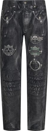 John Richmond Homme, Pantalons, Noir, Taille: W29 Applied Graphic Pantalons