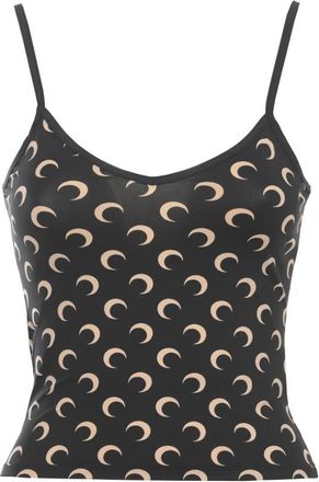 Marine Serre Femme, Tops, Noir, Taille: 40 FR Hauts sans manches