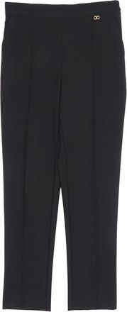 Elisabetta Franchi Femme, Pantalons, Noir, Taille: 44 FR Pantalon Court