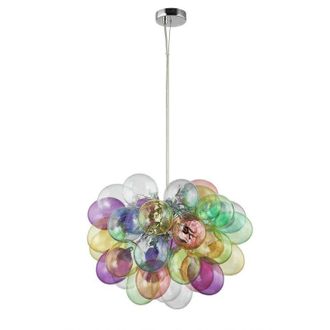 Lucande Lucande - Suspension en verre &agrave; intensit&eacute; variable Diborah en verre pour salon & salle &agrave; manger