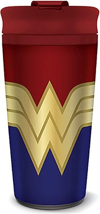 Wonder Woman Wonder Women Reisebecher aus Metall, 425 ml (Strong), Hell