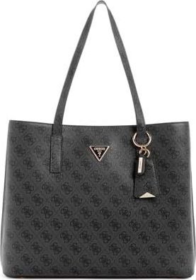 Guess Meridian II Girlfriend Tote Bag Coal Logo