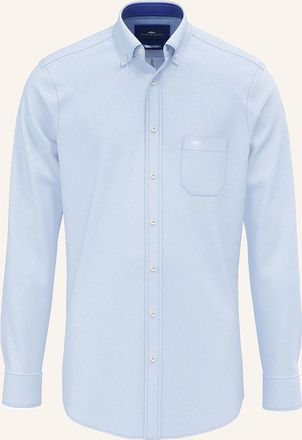 Fynch-Hatton Fynch-Hatton Flanellhemd Regular Fit blau