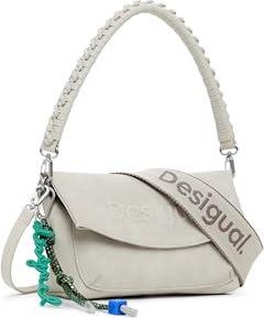 Desigual Half Logo Trokel Shoulder Bag Piedra