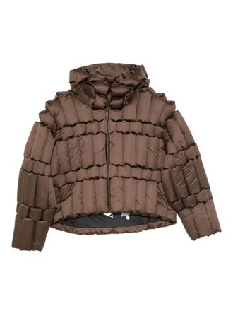 RAXXY veste matelass&eacute;e &agrave; capuche - Marron