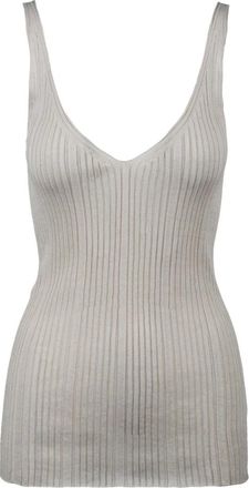 Alpha Studio Femme, Pulls, Beige, Taille: 40 FR V-neck Tricots