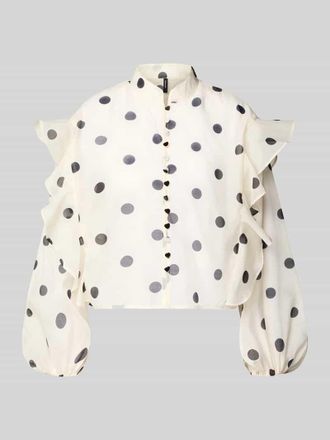 Vero Moda Boxy Fit Chiffon-Bluse mit Polka-Dots-Muster Modell DOROTHY