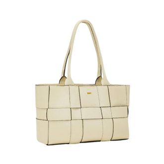 Seventy Geflochtene Leder Shopper Tasche - - Bags - Damen - Beige - ONE SIZE