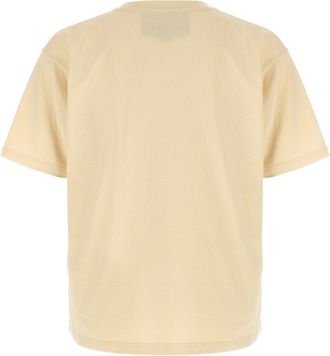 Valentino Garavani Logo-Print Cotton T-shirt - Cream