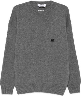 Msgm M. S.G. M. Rundhalspullover - Grau