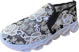 Generic Chaussures Sport L&eacute;g&egrave;res D&eacute;t&eacute; Confortables sans Lacet Legere Basket Enfiler avec Bande Lastique Coussin dair Antid&eacute;Rapantes Jogging Baskets Soulagemen