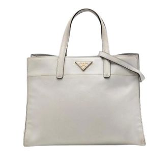 Prada Pre-owned Vintage Satchel - Femme - Pre-owned - Beige - Taille: ONE Size