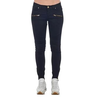 Frankie Morello Jean Stretch Biker - Femme - Jeans - Bleu - Taille: 40 FR