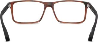 Emporio Armani Brille mit eckigem Gestell - Braun