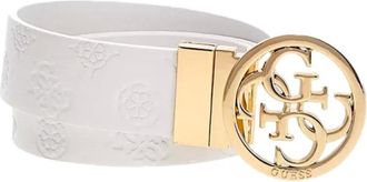 Guess Femme, Accessoires, Blanc, Taille: L Ceinture Taille Haute Réversible à Imprimé Floral