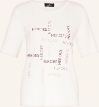 Monari Monari T-Shirt Mit Schmucksteinen weiss