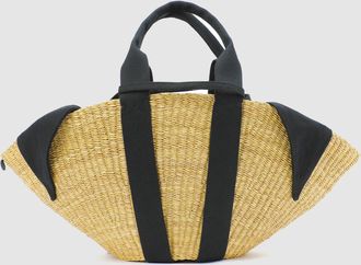 Muu&ntilde; Panier Sophie Naturel Noir