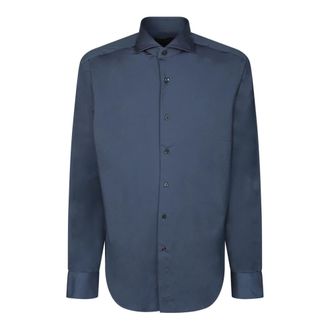 Dell'Oglio Blau T-Shirt Polo Klassischer Stil - - Shirts - Herren - Blau - 3XL