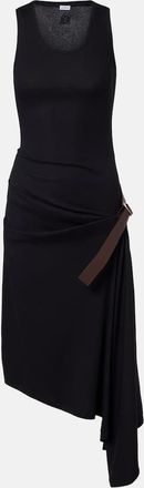 Loewe Midikleid aus Rippstrick