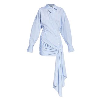 The Attico Asymmetric Knot Mini Dress