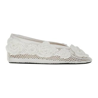 Ganni Jenny Mesh Ballerinas - - Shoes - Damen - Wei&szlig; - 37 EU