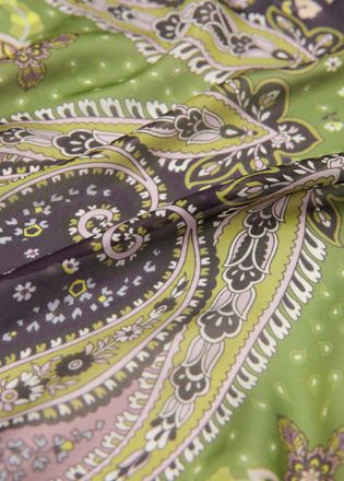 Mango Foulard en imprim&eacute; paisley vert - Femme - Taille unique - MANGO