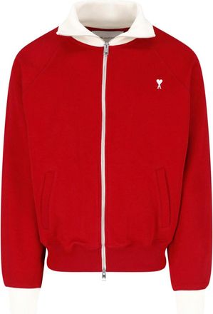 Ami Cotton Zip Sweatshirt
