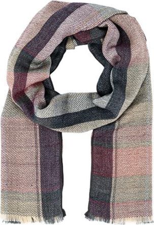 Lindenmann mens scarf grey-purple mens scarf thin 56% polyacrylic / 44% viscose