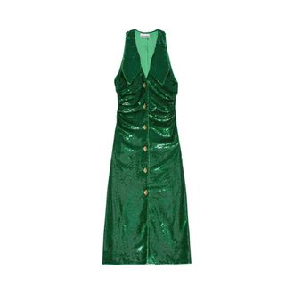 Ganni Femme, Robes, Vert, Taille: 38 FR Maxi Robes
