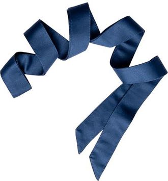 Maya Ceinture pour Tenue De Ceremonie Femme en Satin De Taille Noeud Accessoire pour Demoiselles dhonneur Mariage Robe Belt, French Navy, L-XL Womens