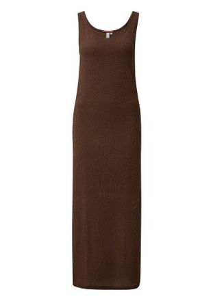 QS by s.Oliver Maxikleid Kleid Schmales Kleid mit Struktur